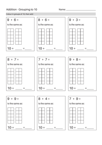 Addition and Grouping of Tens and Ones | Teaching Resources