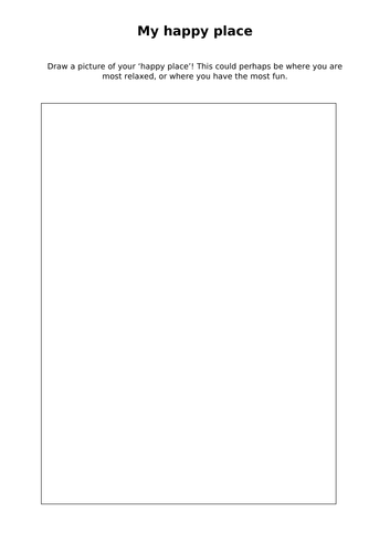 Mental Health- Happy Place | Teaching Resources