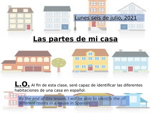 Las partes de mi casa KS3 | Teaching Resources