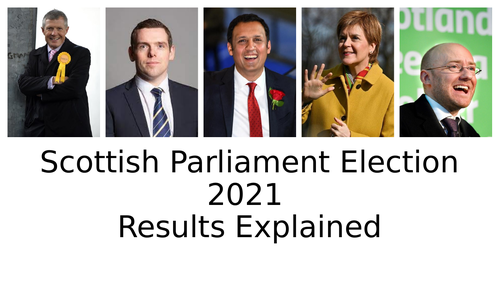 Scottish Parliament 2021 Results Explained | Teaching Resources