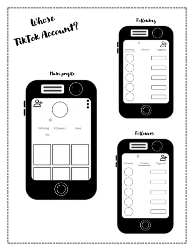 TikTok Profile Template | Any Character or Historical Figure | Teaching ...