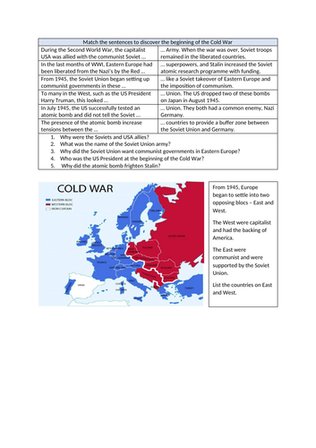 Civil rights in the USA - 1.2 Reasons for the Red Scare - the Cold War ...