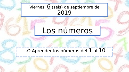 Numeros y fechas | Teaching Resources