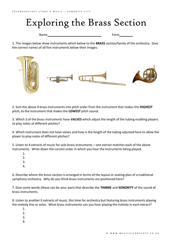 KS3 Music of the Orchestra | Teaching Resources