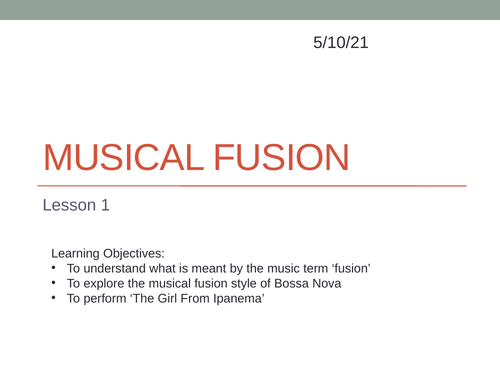 Music Fusion Booklet and unit of work | Teaching Resources