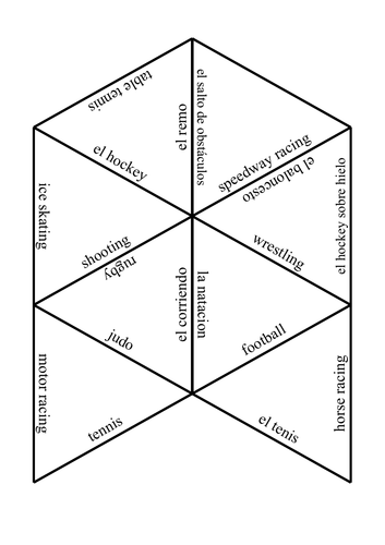 Spanish Vocabulary Jigsaw Puzzle - Sports | Teaching Resources