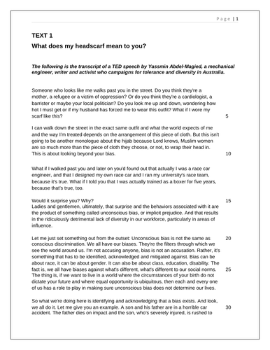 Edexcel IGCSE - English Language A- Practice Paper- Danger of a Single ...