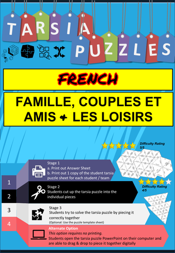 French MFL Tarsia Puzzles | Teaching Resources
