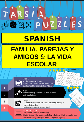 Spanish Puzzles for MFL | Teaching Resources