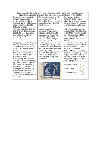 USA, 1918-41 - 1.2 Reasons for the economic boom in the 1920s ...