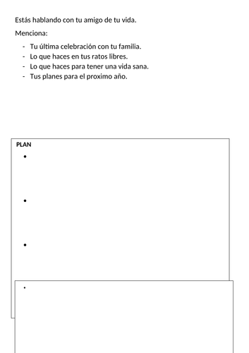 Spanish Writing tasks y7-11 | Teaching Resources