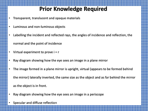 Light - Reflection in a Plane Mirror - Dominoes KS3 | Teaching Resources