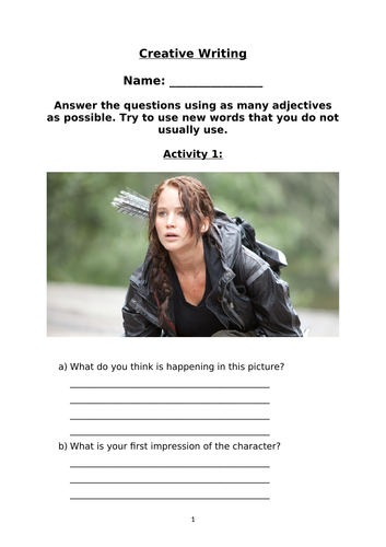 Creative Writing Work Booklet | Teaching Resources