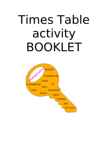 Times Table Activity Booklet | Teaching Resources