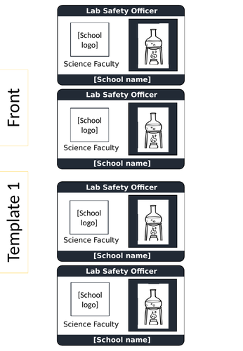Lab Safety Officer Badge | Teaching Resources