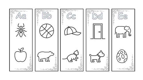 Alphabet Bookmarks to Make EYFS / KS1 | Teaching Resources