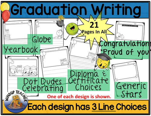Graduation Writing Papers for End of Year | Teaching Resources
