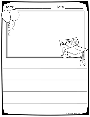 Graduation Writing Papers for End of Year | Teaching Resources