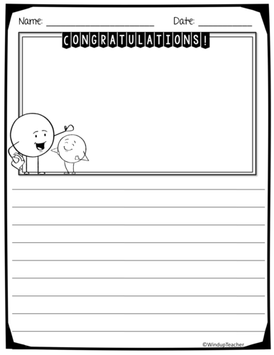 Graduation Writing Papers for End of Year | Teaching Resources