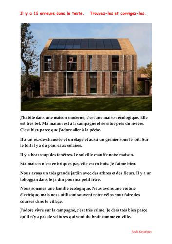 La maison écologique | Teaching Resources