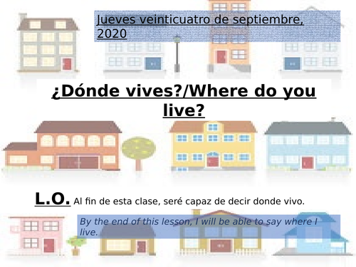 ¿Dónde vives? KS3 | Teaching Resources