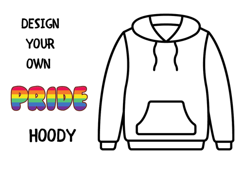 Pride Month - Design a T-shirt / Hoody Template WORKSHEET - LGBTQ ...