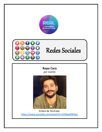 Songs in Spanish: Ropa Cara | Teaching Resources