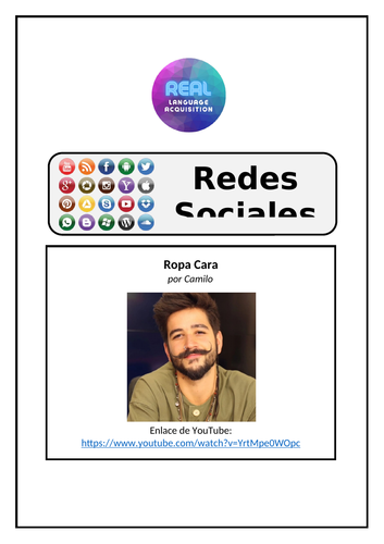 Songs in Spanish: Ropa Cara | Teaching Resources