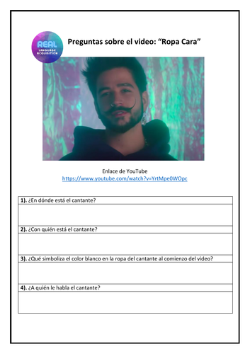 Songs in Spanish: Ropa Cara | Teaching Resources