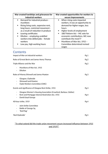 Edexcel A-Level History Protest, Agitation and Parliamentary Reform in ...