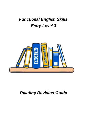 Functional Skills English Revision Guide Entry 3- Reading REFORM NCFE C ...
