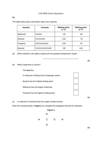 AQA GCSE Chemistry (9-1) - Organic Chemistry (C9, C10, C11) REVISION ... AQA GCSE Chemistry (9-1) - Organic Chemistry (C9, C10, C11) REVISION ...