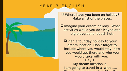 Year 3 English cover lesson | Teaching Resources