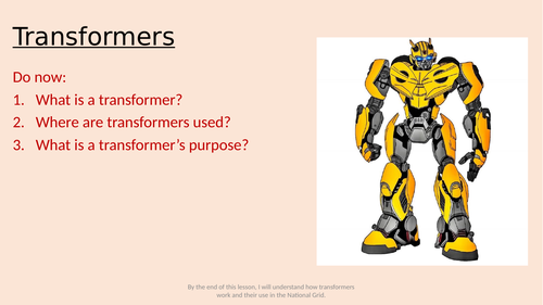 GCSE Physics Transformers | Teaching Resources