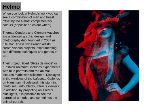 Artist research booklets for Photography | Teaching Resources