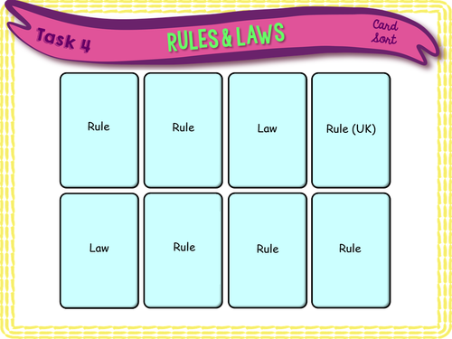 Rules and Laws | Teaching Resources