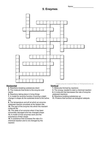 Biology IGCSE (CIE) key word crosswords - full set | Teaching Resources