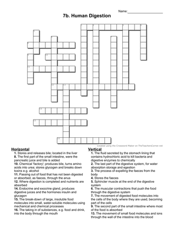 Biology IGCSE (CIE) key word crosswords - full set | Teaching Resources
