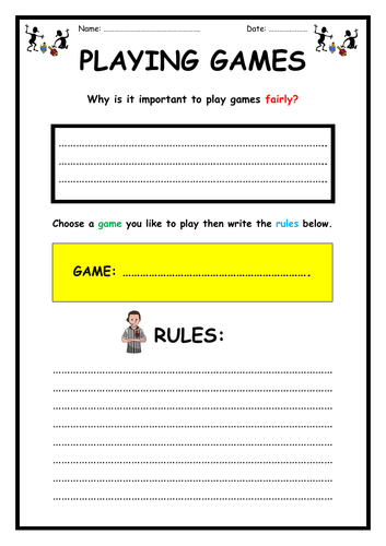 Playing Games Fairly and Following Rules | Teaching Resources