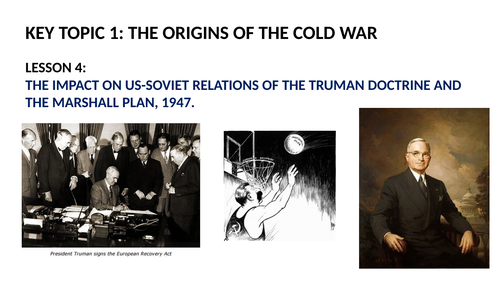 GCSE SUPER POWER RELATIONS AND THE COLD WAR. THE DEVELOPMENT OF THE ...