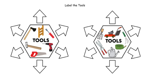 Label the Tools Worksheets | Teaching Resources