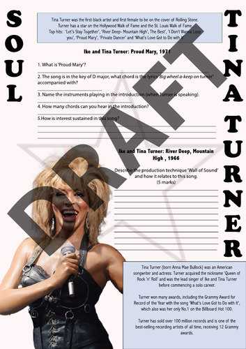 Soul Music Questions and Answers GCSE and A-LEVEL | Teaching Resources