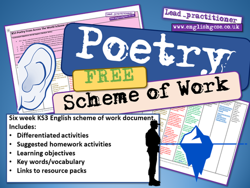 Poetry KS3 Scheme of Work | Teaching Resources