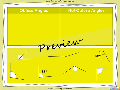 Identifying Angles - Year 4 | Teaching Resources