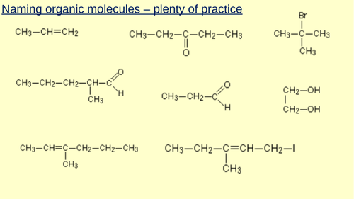 AQA Chemistry - AS Nomenclature | Teaching Resources