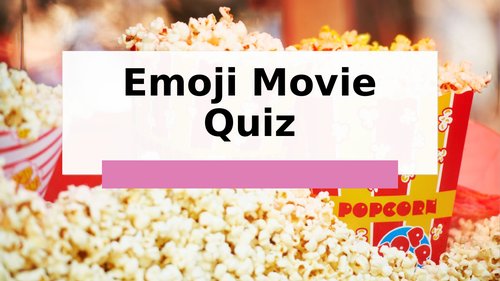 Emoji Movie Quiz | Teaching Resources