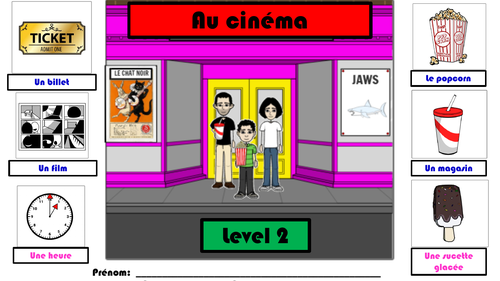 Key Stage 2 French: Places in the town: At the cinema | Teaching Resources