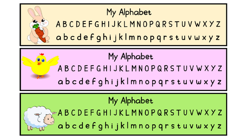 30 Printable Alphabet Bookmarks EYFS / KS1 | Teaching Resources
