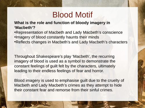 Revision Cards Macbeth | Teaching Resources