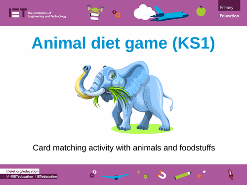 Animal diet card game (KS1) | Teaching Resources